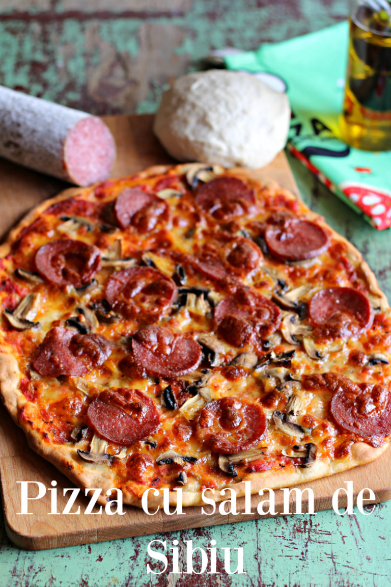 Pizza cu salam de Sibiu :: {Reteta video} - Isabela Cuisine